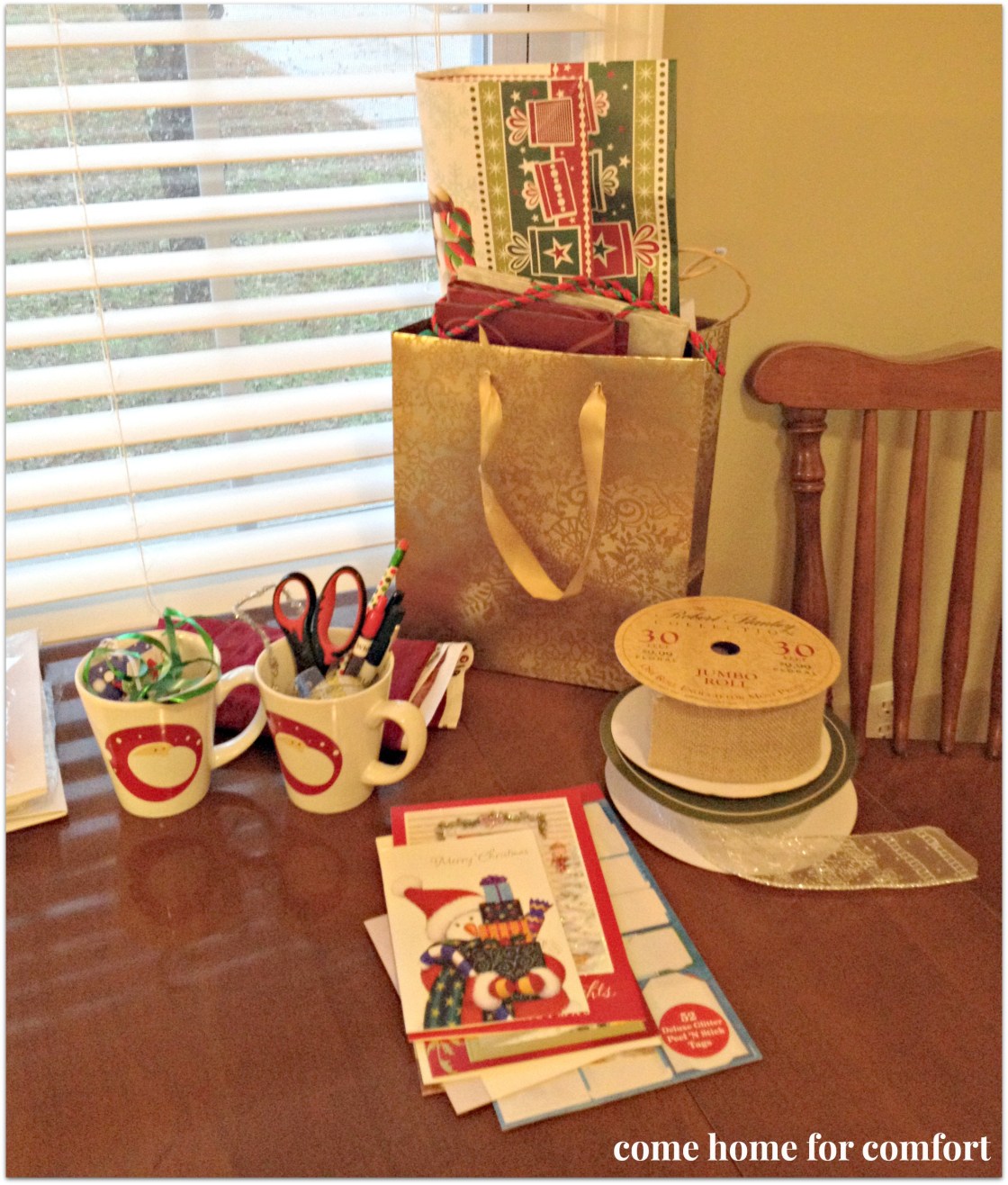Christmas Gift Wrapping Station – Come Home For Comfort