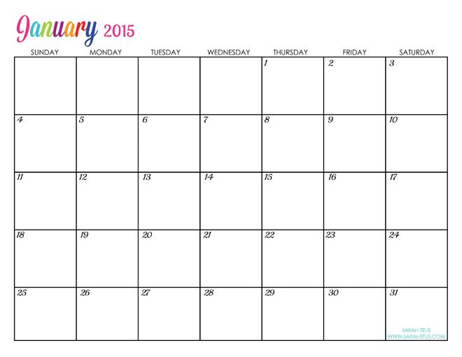 Free Printable Planners For 2015 – Come Home For Comfort