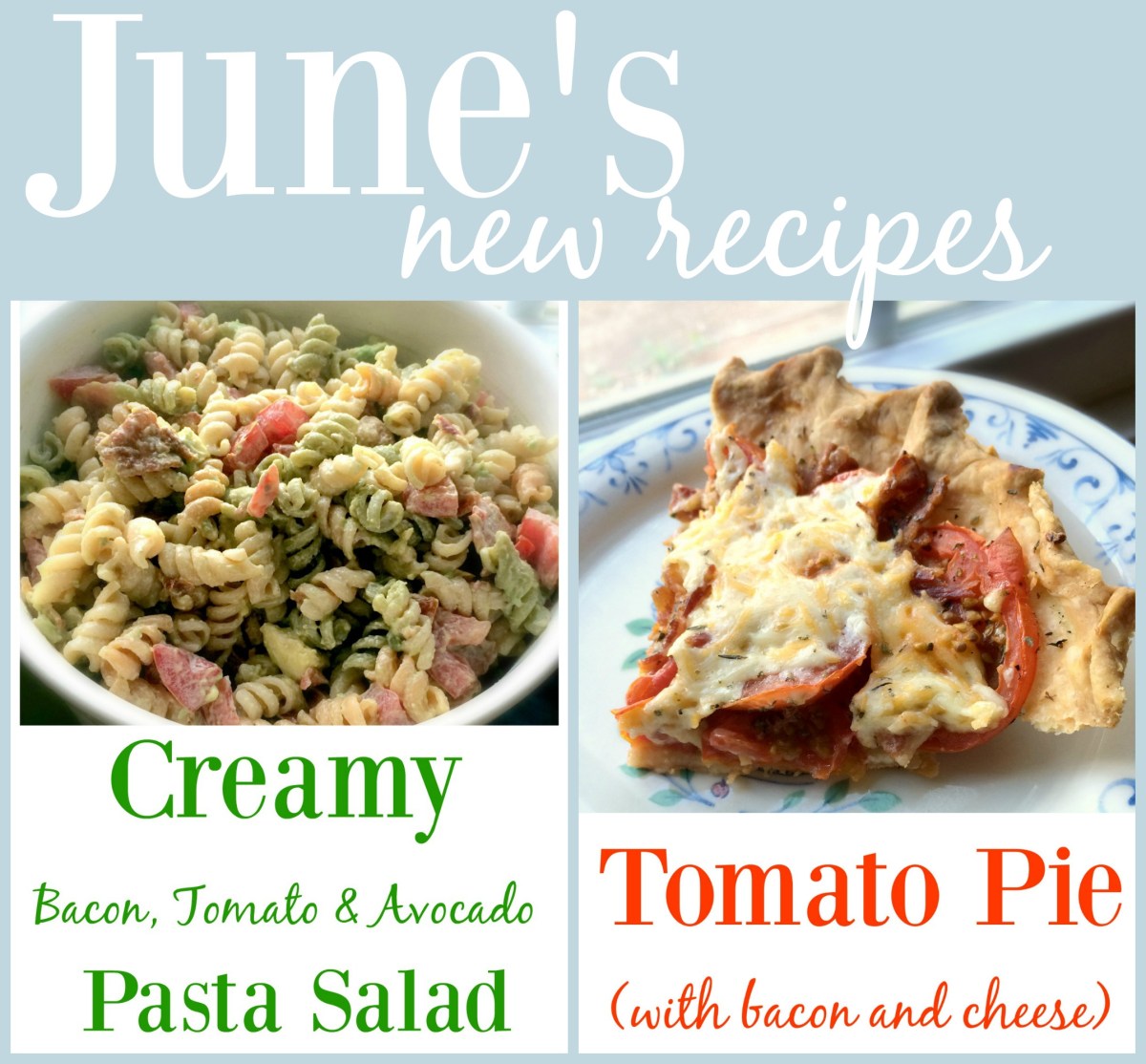June’s New Recipes – Come Home For Comfort