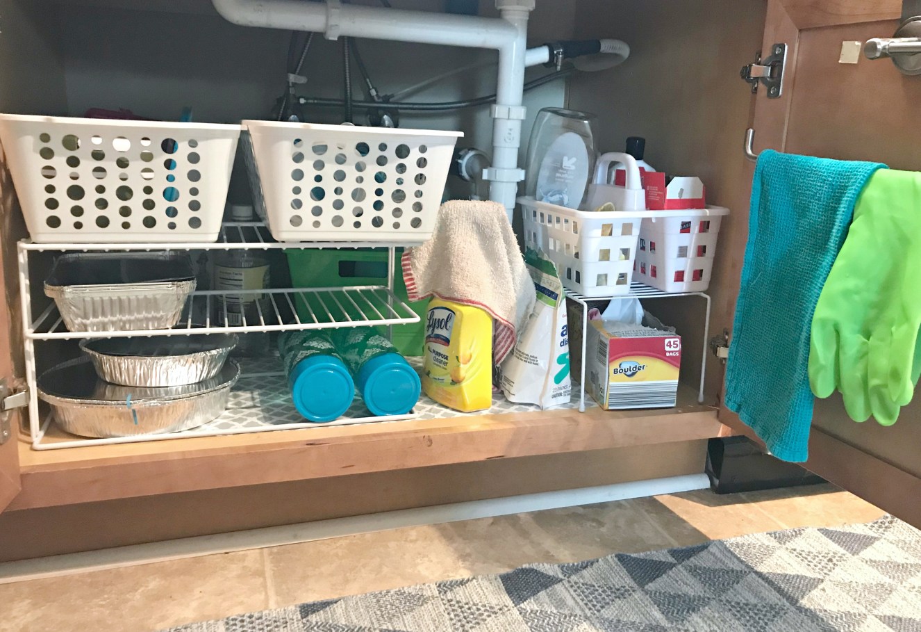 How To Maximize Storage Under The Kitchen Sink – Come Home For Comfort