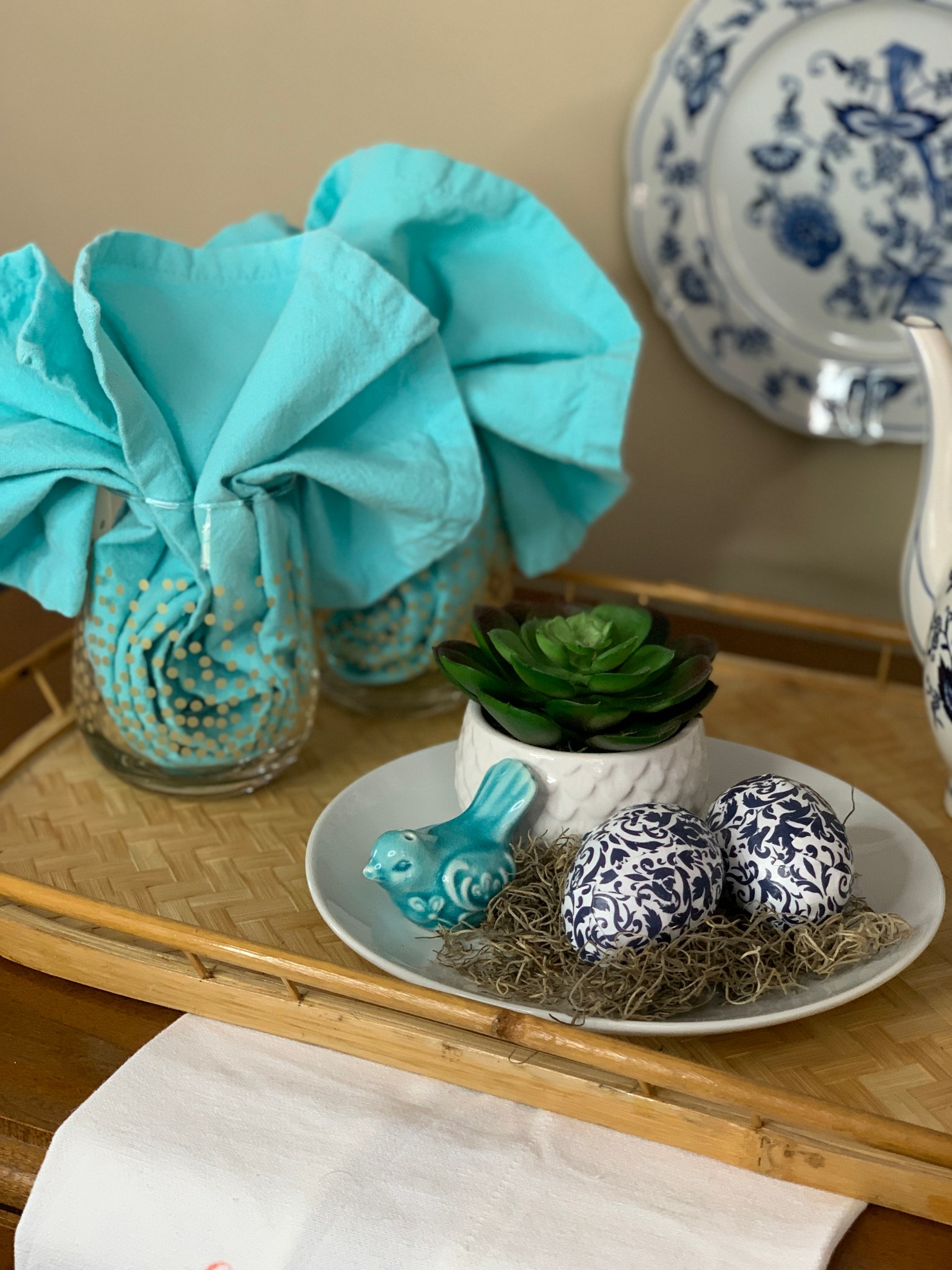 Spring Bar Cart Decor – Come Home For Comfort