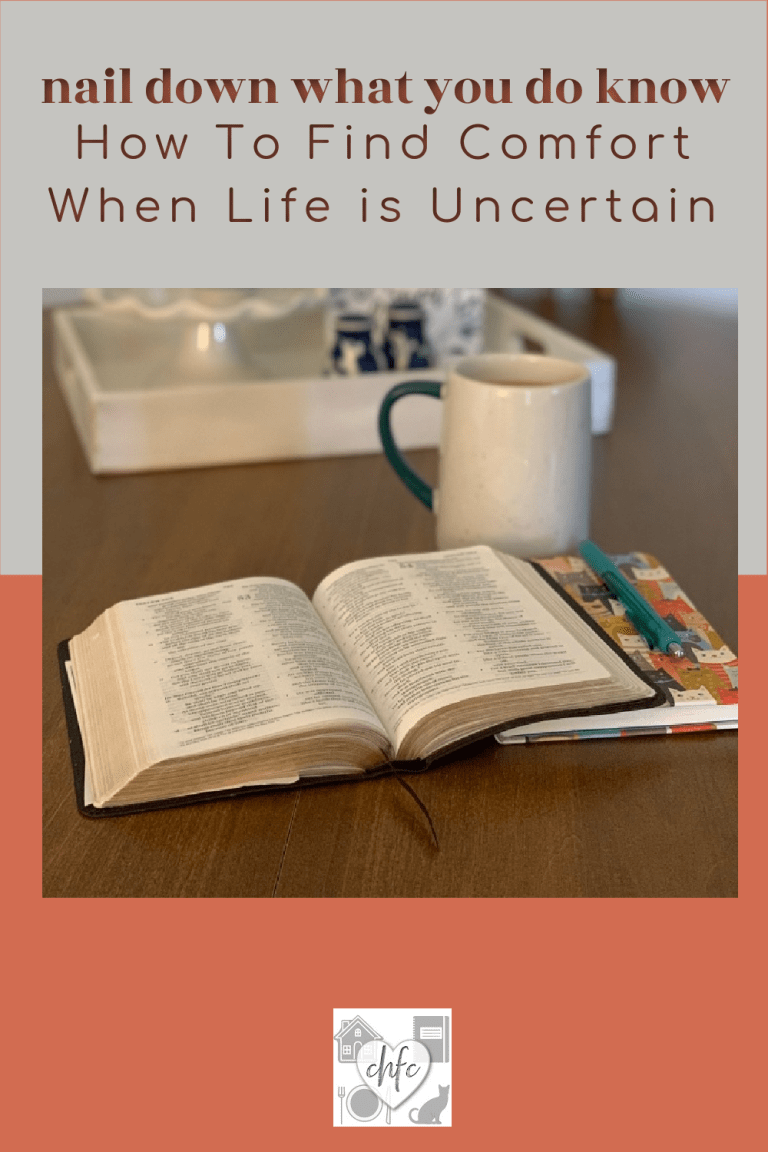 Nail Down What You Do Know: How To Find Comfort When Life is Uncertain ...