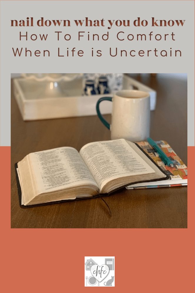 Nail Down What You Do Know: How To Find Comfort When Life is Uncertain ...